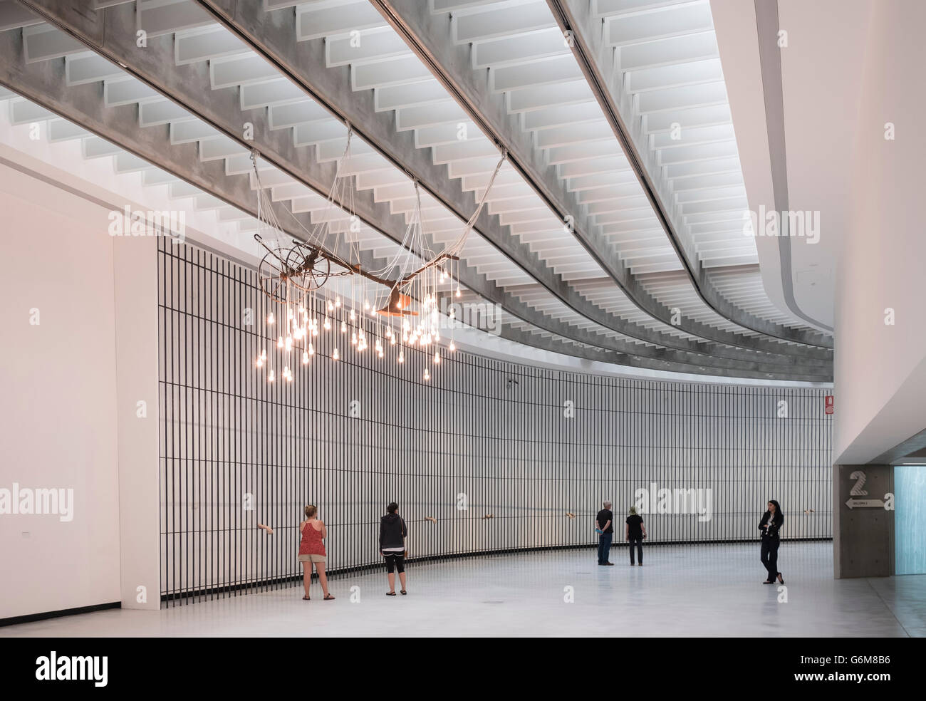 Interior of MAXXI National Centre of Contemporary Arts designed by Zaha ...