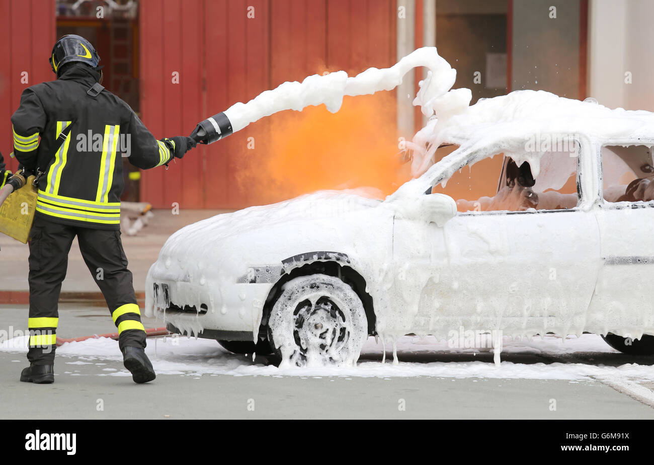 Firefighting foam hi-res stock photography and images - Alamy