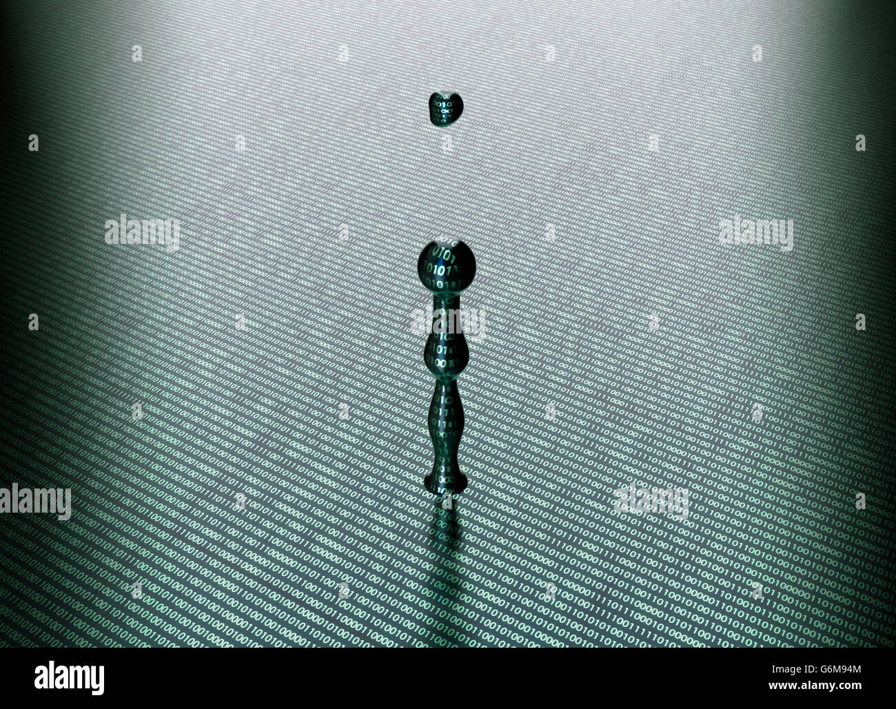 concept of data pool an ocean of information, 3d illustration Stock ...