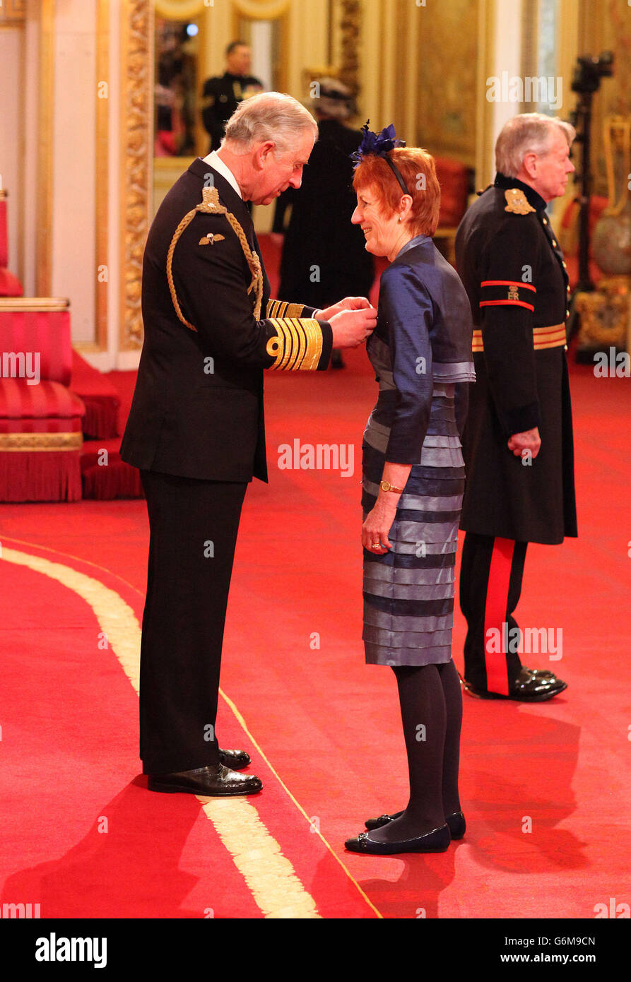 Ann Hambly is made a Member of the Order of the British Empire (MBE) by ...