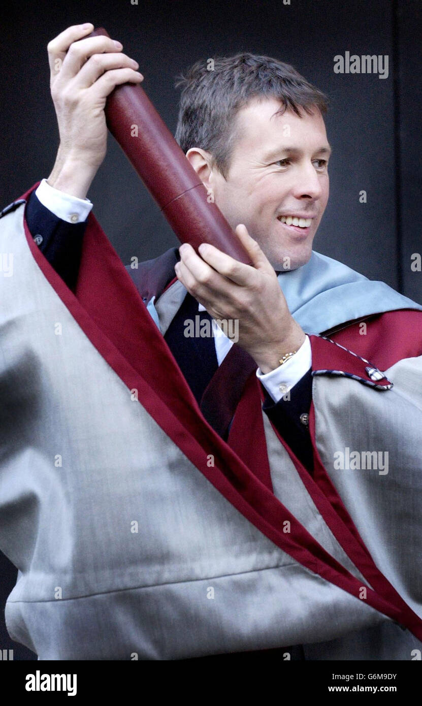 Colin McRae Honourary Degree Stock Photo - Alamy