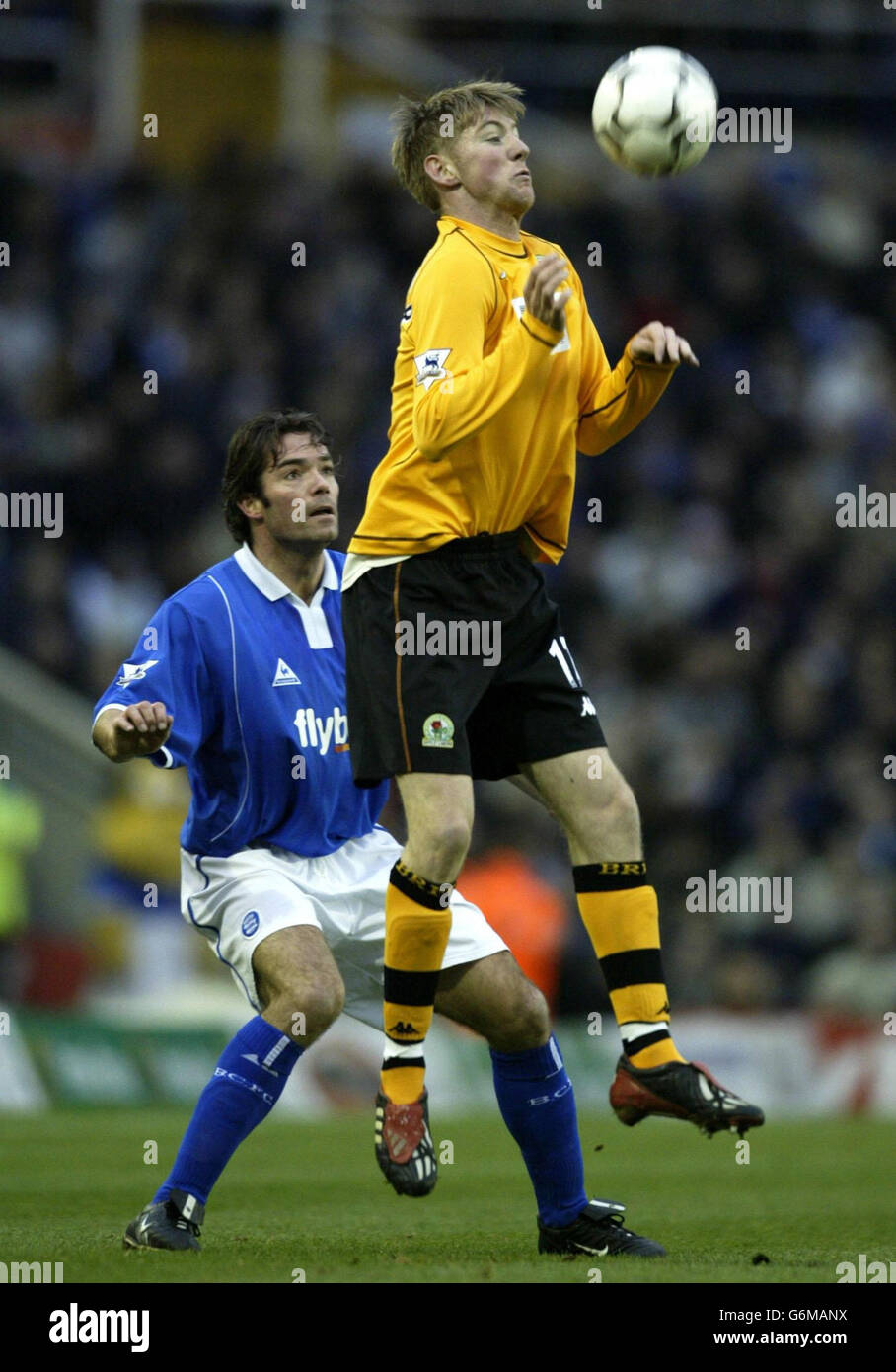 Jeff kenna of blackburn in action hi-res stock photography and images ...