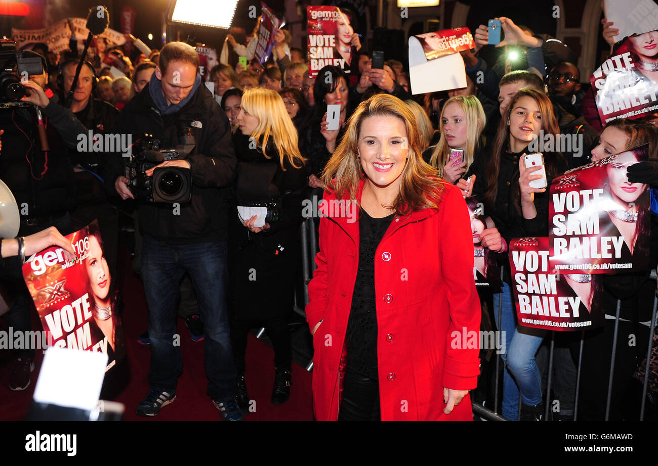 X Factor finalist Sam Bailey arrives for a homecoming gig at Athena ...
