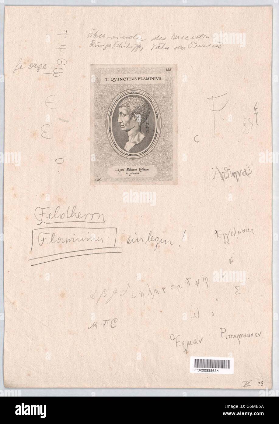 Flaminius, Titus Quinctius Stock Photo - Alamy