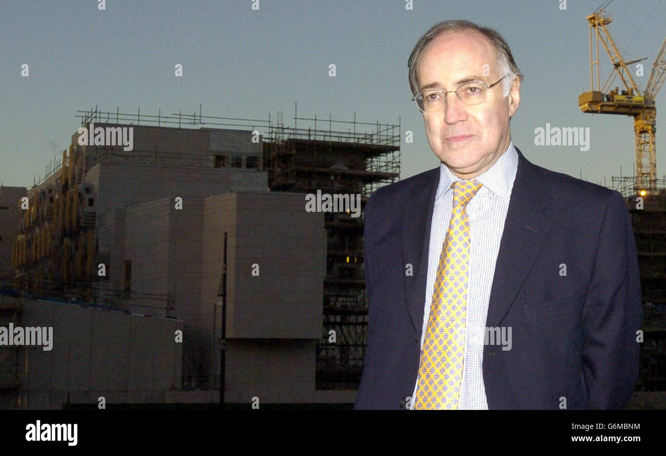 Tory leader, Michael Howard, speaks to the media during his visit the ...