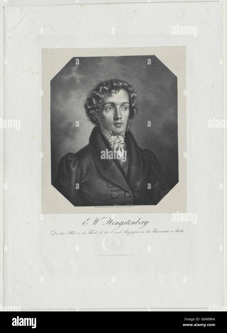 Hengstenberg, Ernst Wilhelm Stock Photo - Alamy