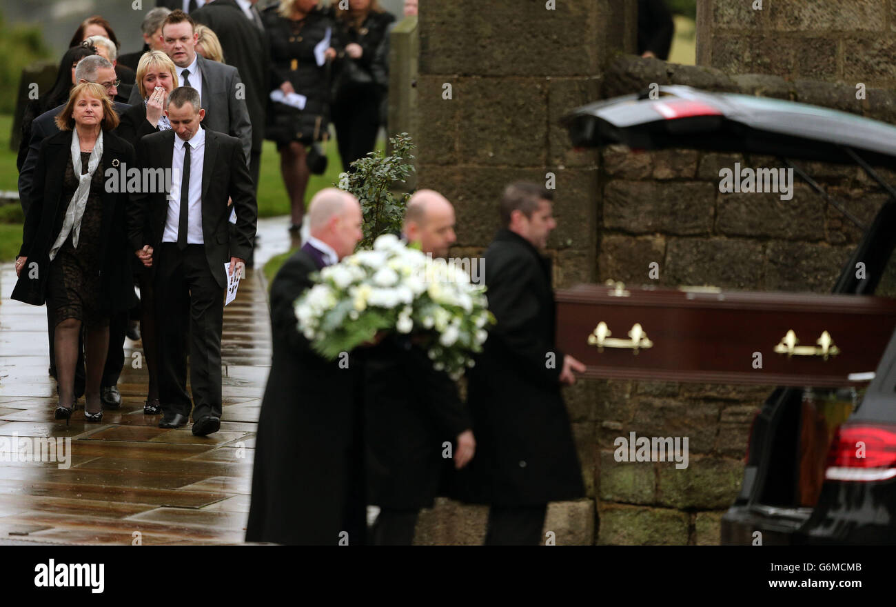 Colin Gibson funeral Stock Photo - Alamy