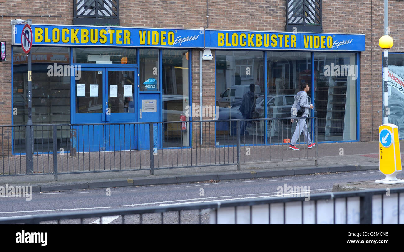 A closed Blockbuster store in Filton Bristol as it was announced that ...