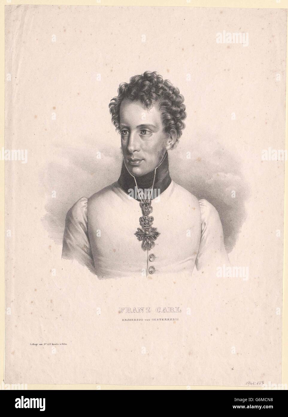 Franz Karl, Erzherzog von Österreich Stock Photo - Alamy