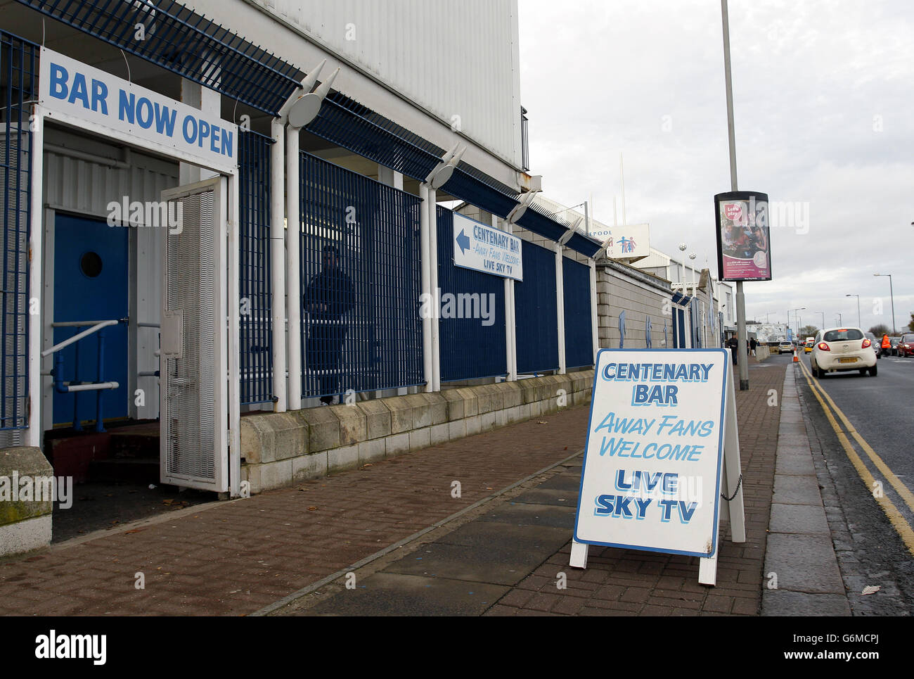 General view of Victoria Park, home of Hartlepool United Stock Photo ...