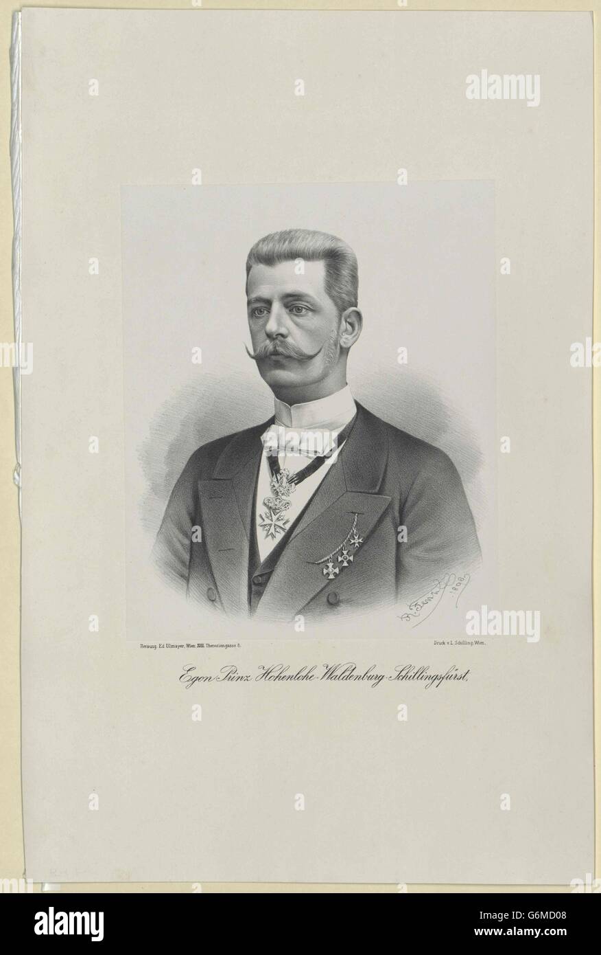 Hohenlohe-Waldenburg-Schillingsfürst, Egon Karl Prinz Stock Photo - Alamy