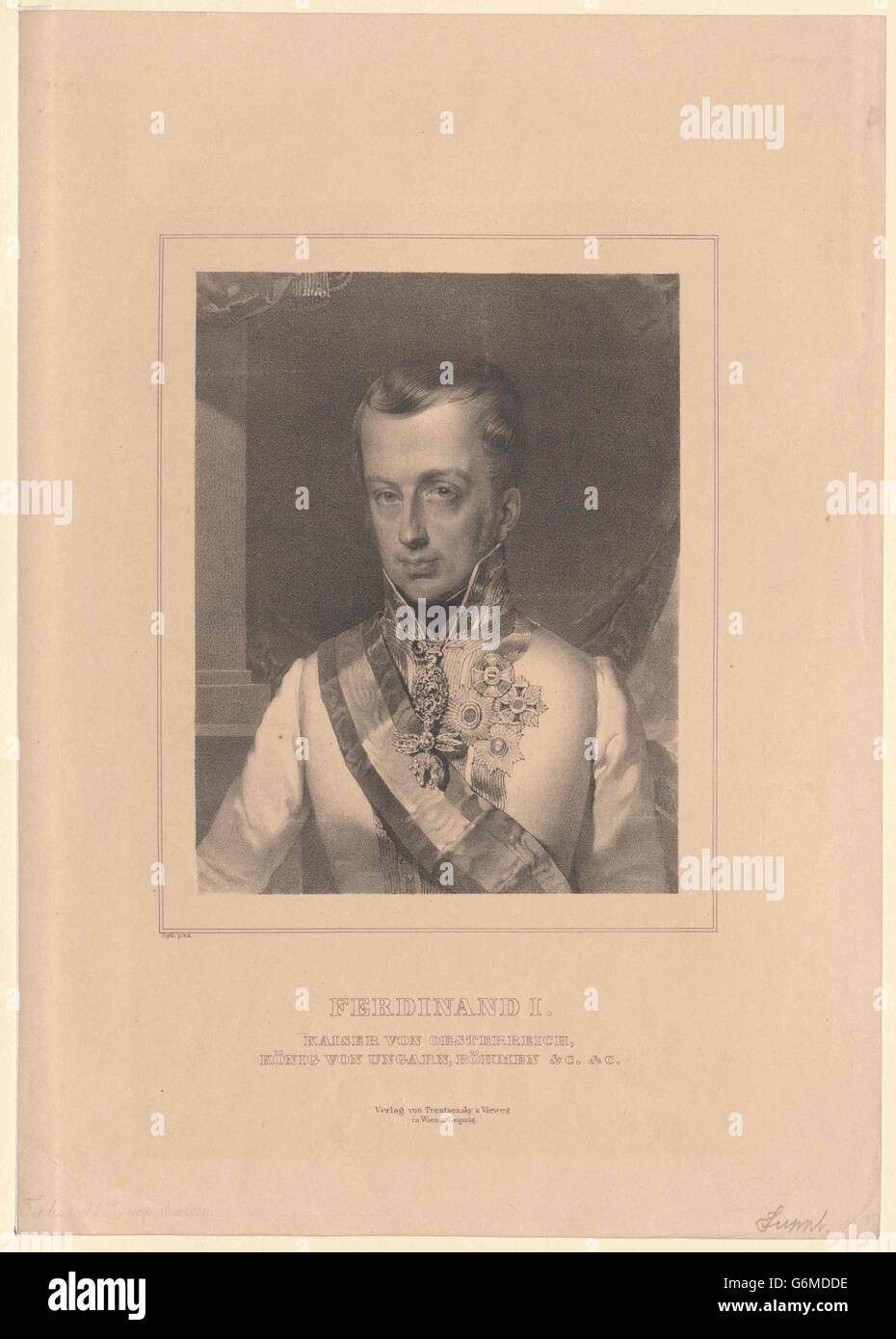 Ferdinand I., Kaiser von Österreich Stock Photo - Alamy