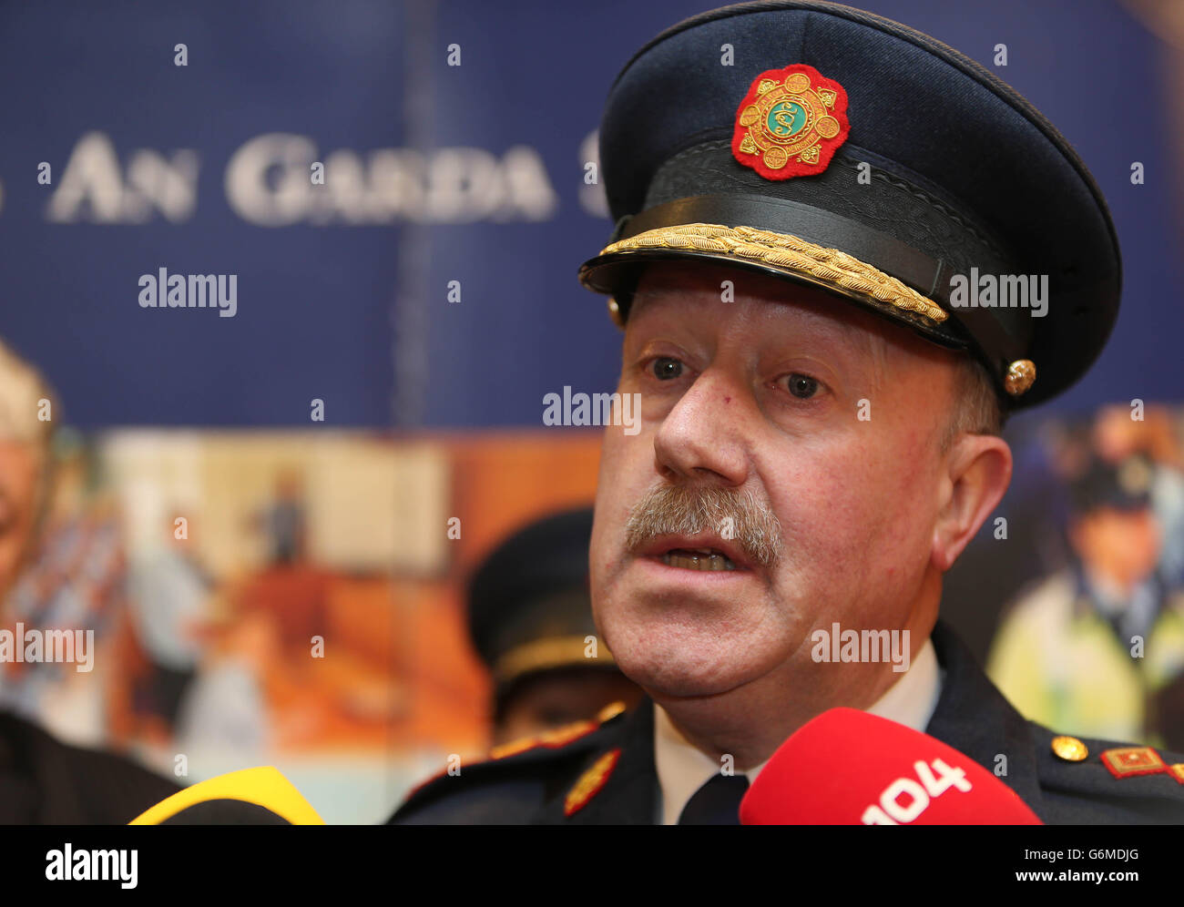 Garda Commissioner Martin Callinan speaking to the media at the Garda ...