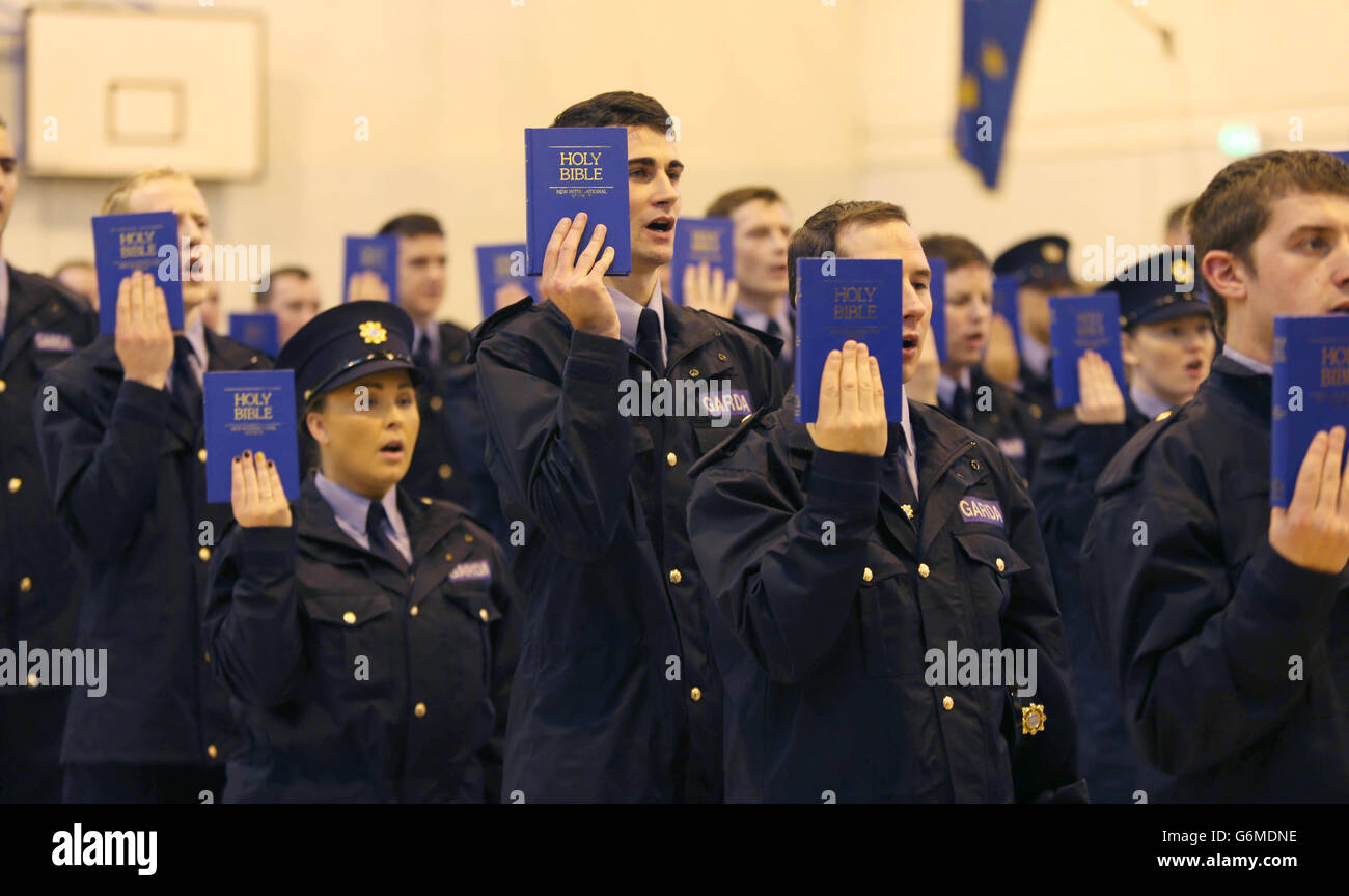 Garda Reserve graduation. The Garda Reserve graduation in Templemore ...