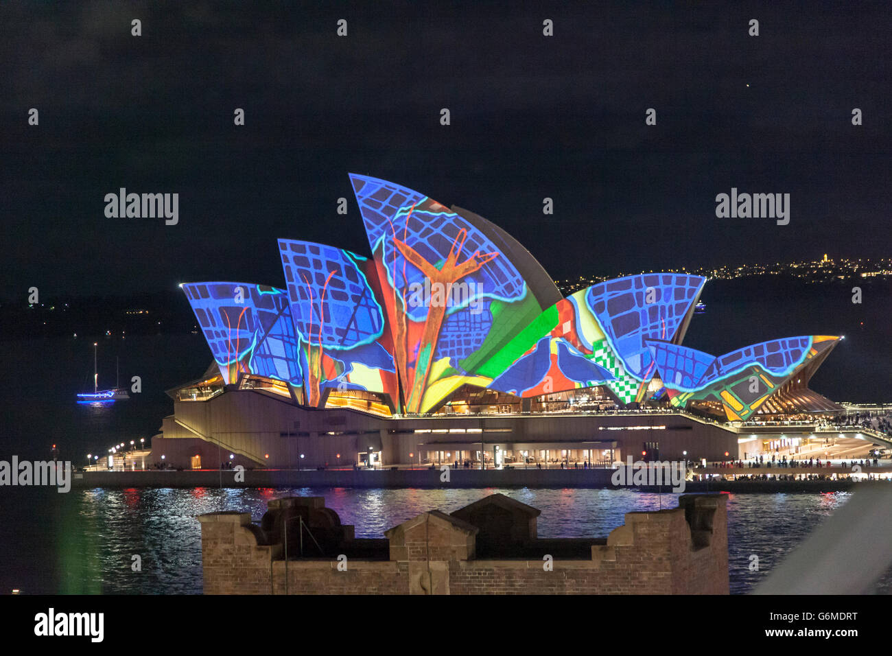Sydney Opera House during Vivid Sydney 2016 Stock Photo - Alamy