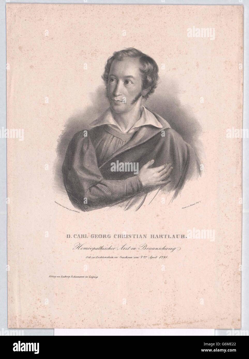 Hartlaub, Karl Georg Christian Stock Photo - Alamy