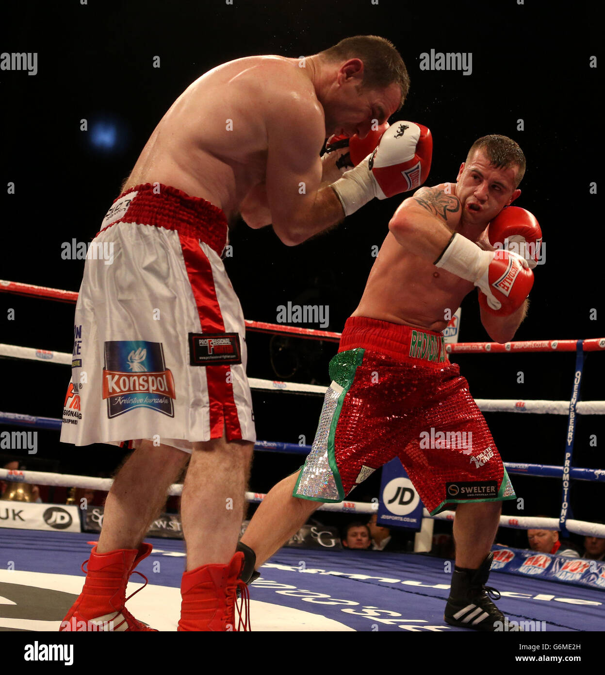 Wales' Lewis Rees in action against Kvzysztof Szot in action against ...