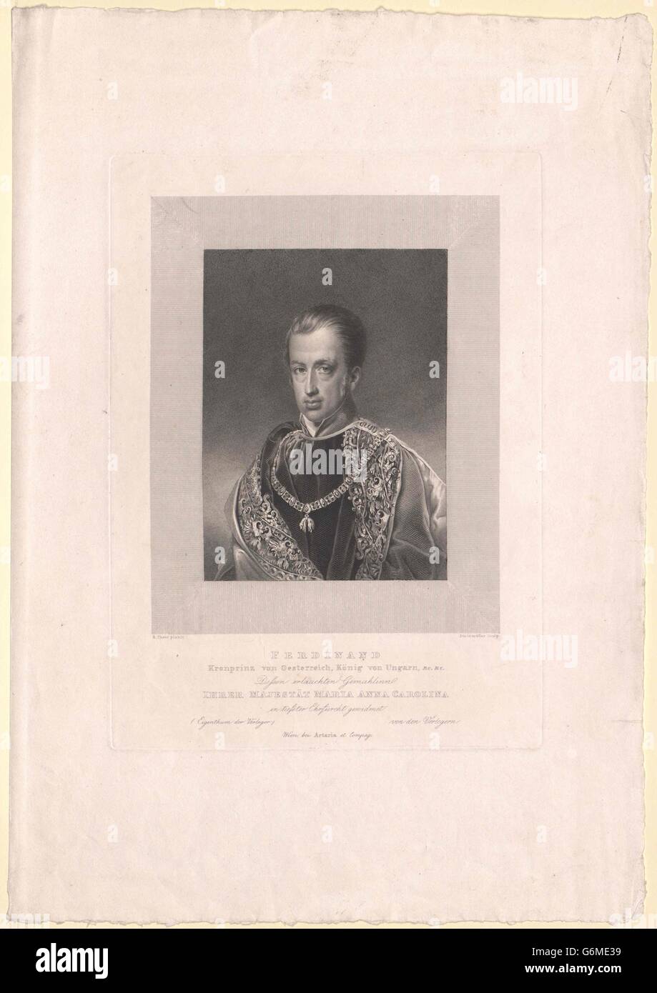 Ferdinand I., Kaiser von Österreich Stock Photo - Alamy