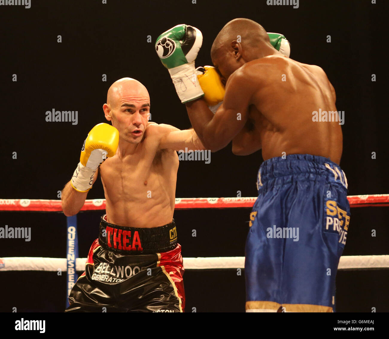 Boxing - First Direct Arena - Leeds. Stuart Hall in action against ...