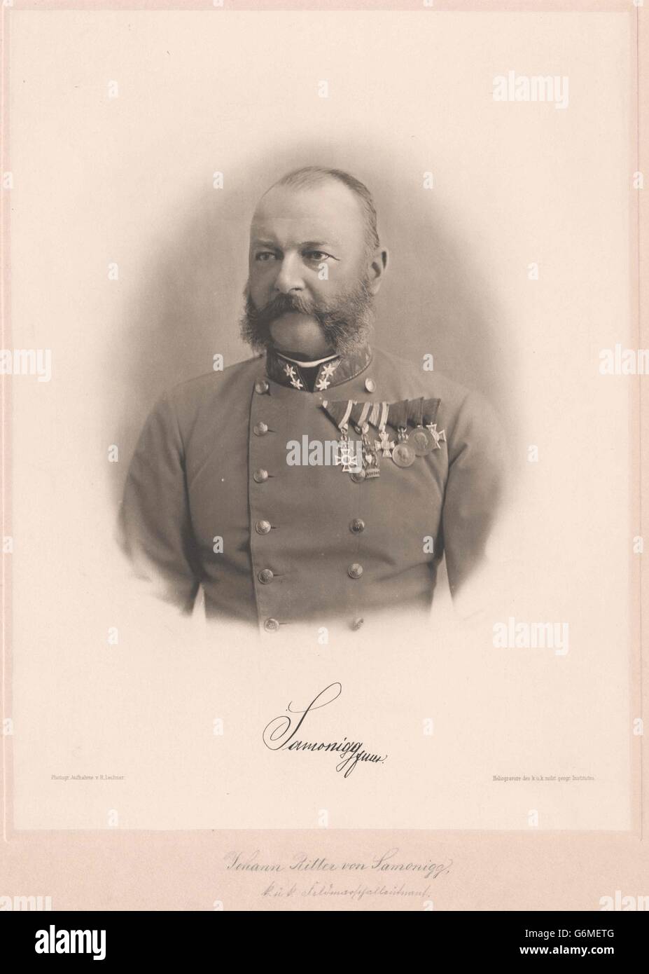 Samonigg, Johann Freiherr Stock Photo - Alamy