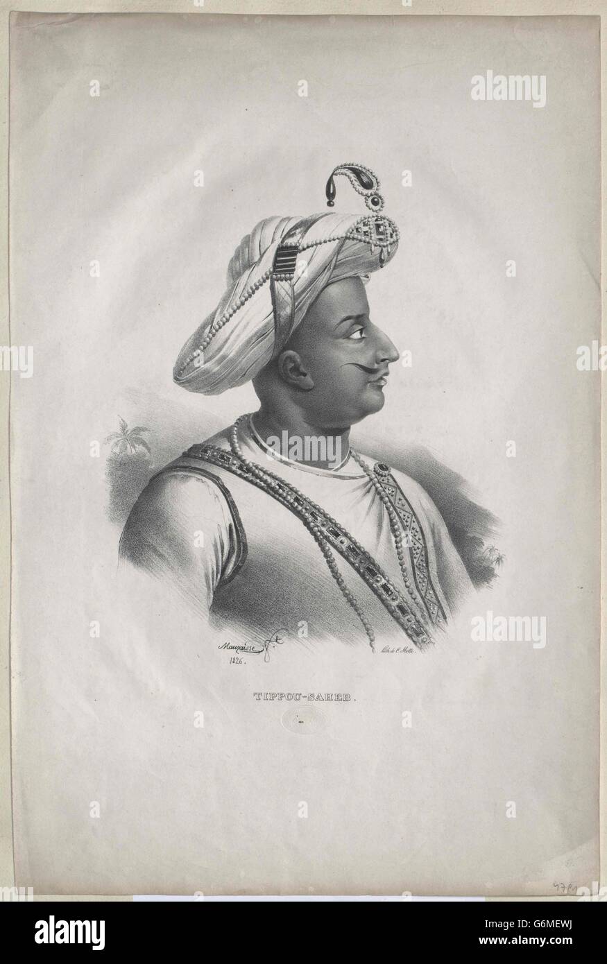 Tipu, Sultan von Maisur Stock Photo - Alamy