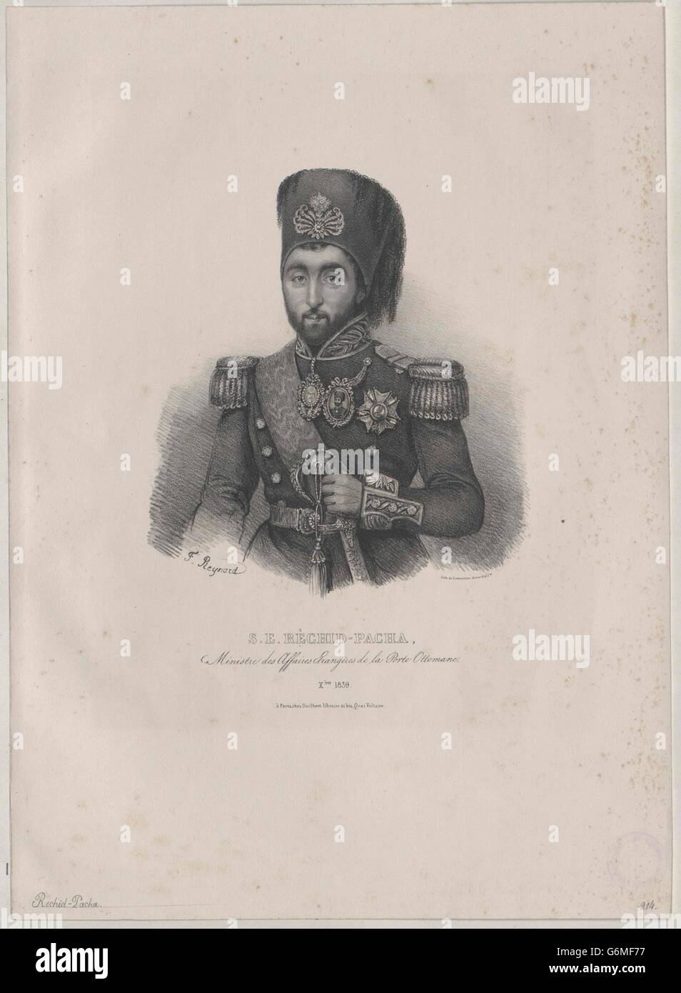 Reschid Pascha Mustafa Mehmed Stock Photo - Alamy