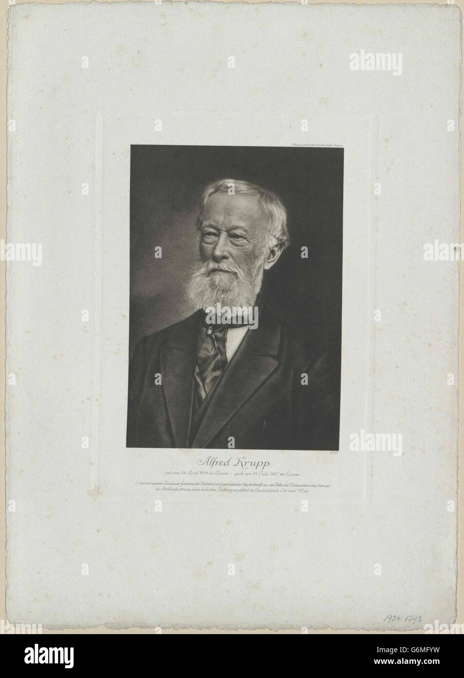 Alfred krupp portrait hi-res stock photography and images - Alamy