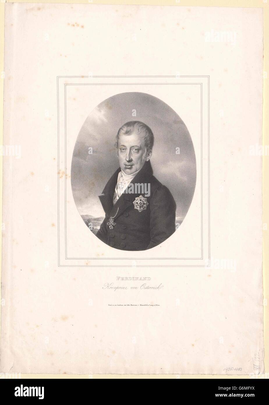 Ferdinand I., Kaiser von Österreich Stock Photo - Alamy