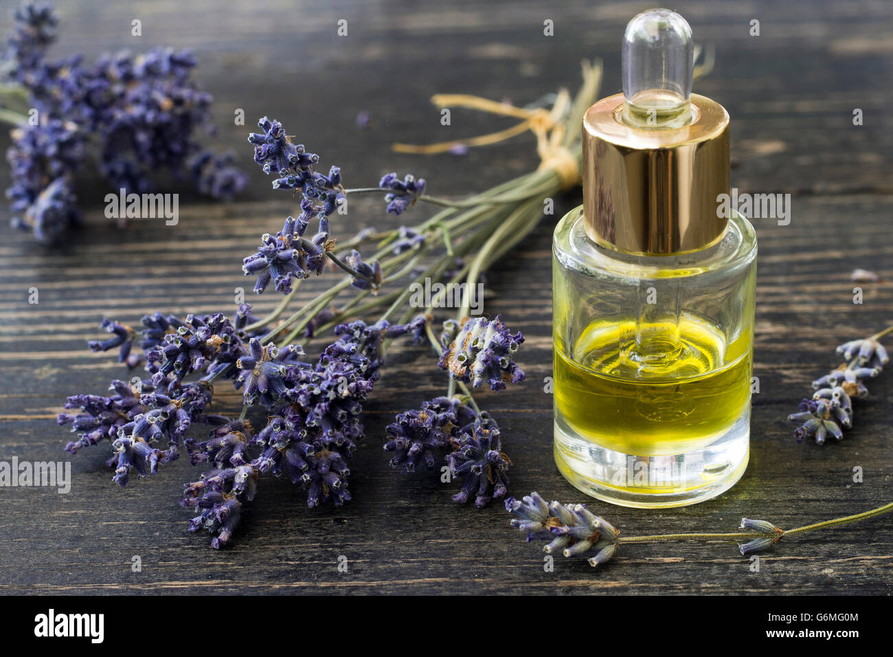 Lavender essential oil Stock Photo - Alamy