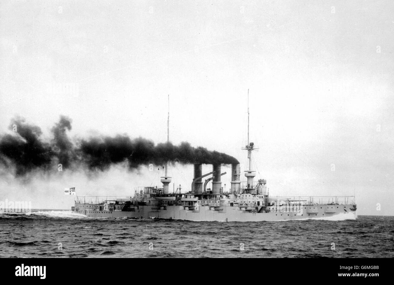 The german navys first class battleship deutschland hi-res stock ...