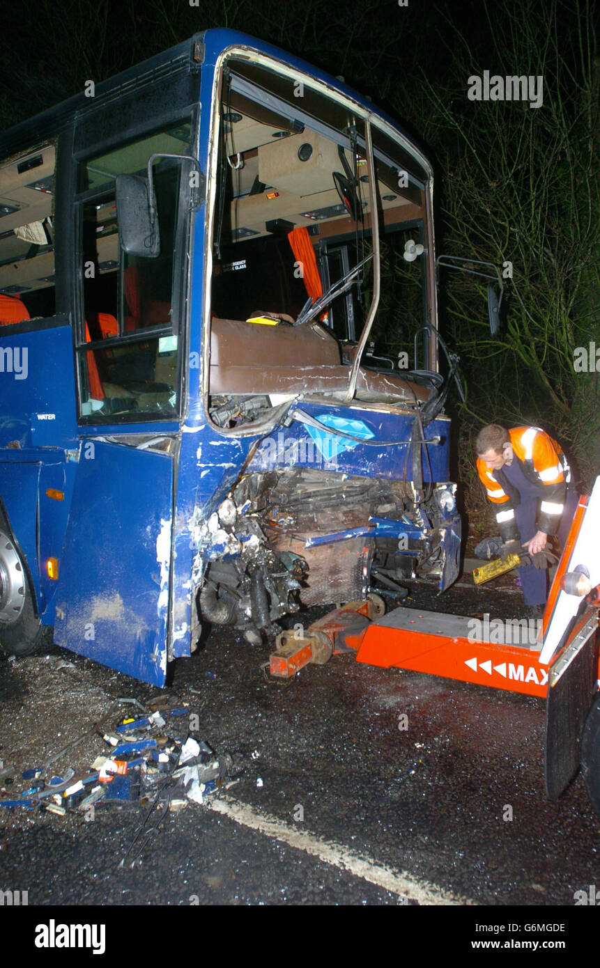 Surrey Coach Crash High Resolution Stock Photography and Images - Alamy