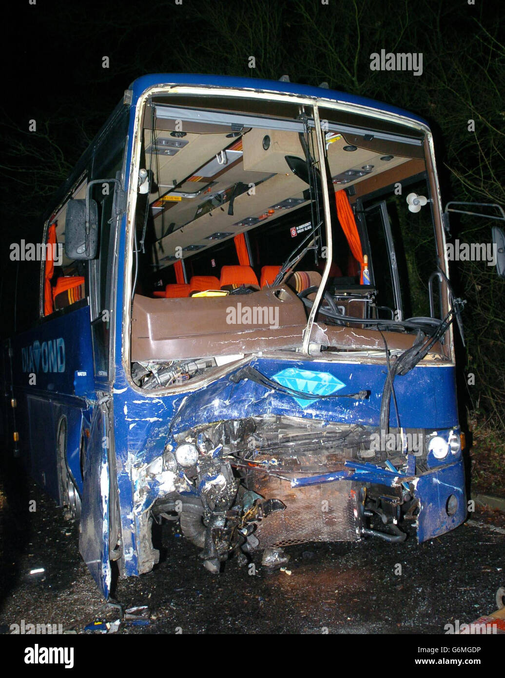 Surrey Coach Crash Stock Photo - Alamy