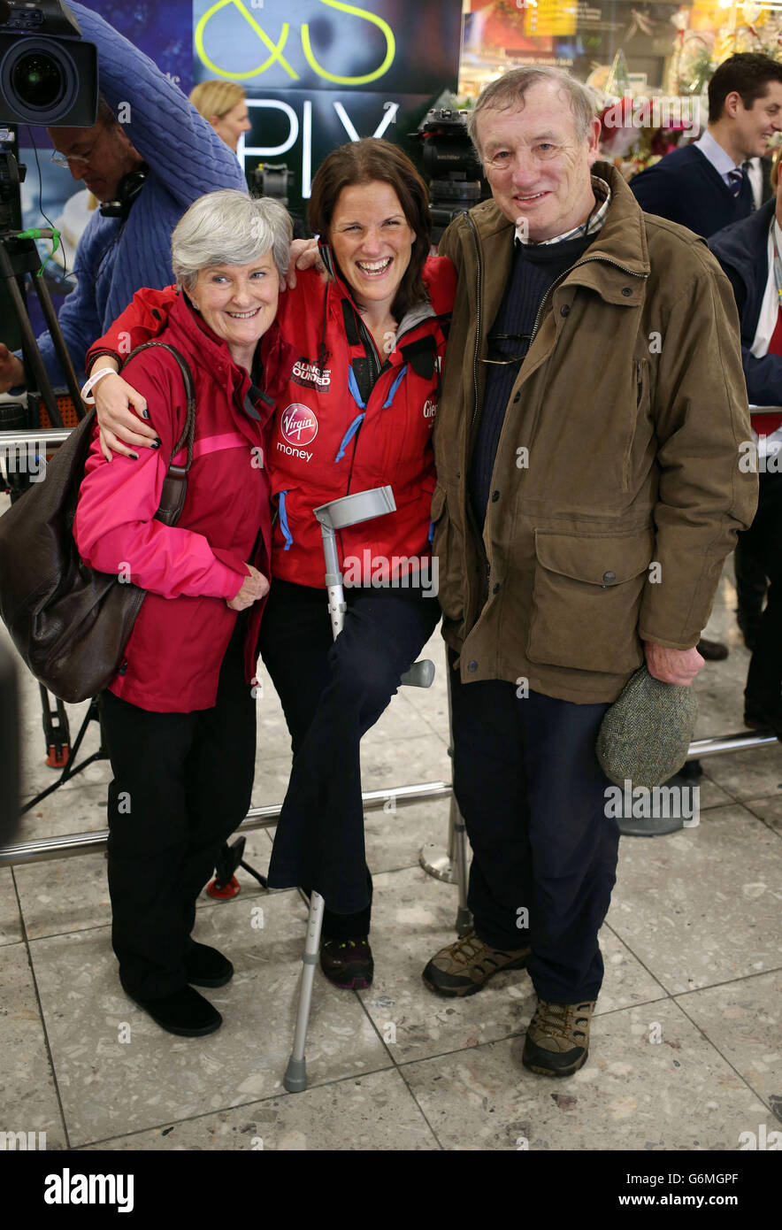 Walking with the Wounded team member Kate Philip with her parents Don ...