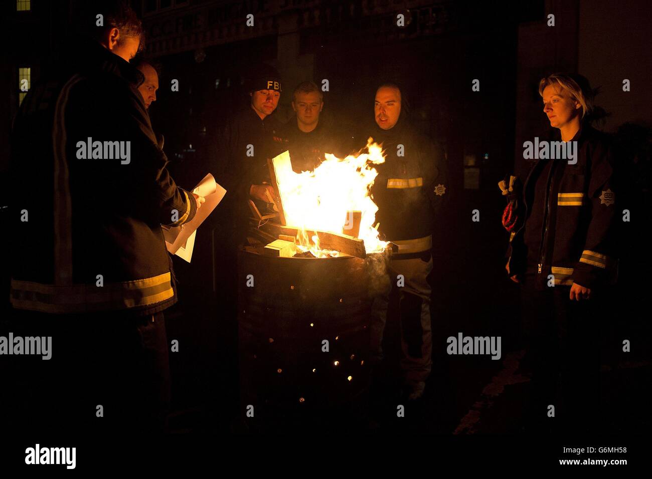 Fire Brigades Union strike Stock Photo - Alamy
