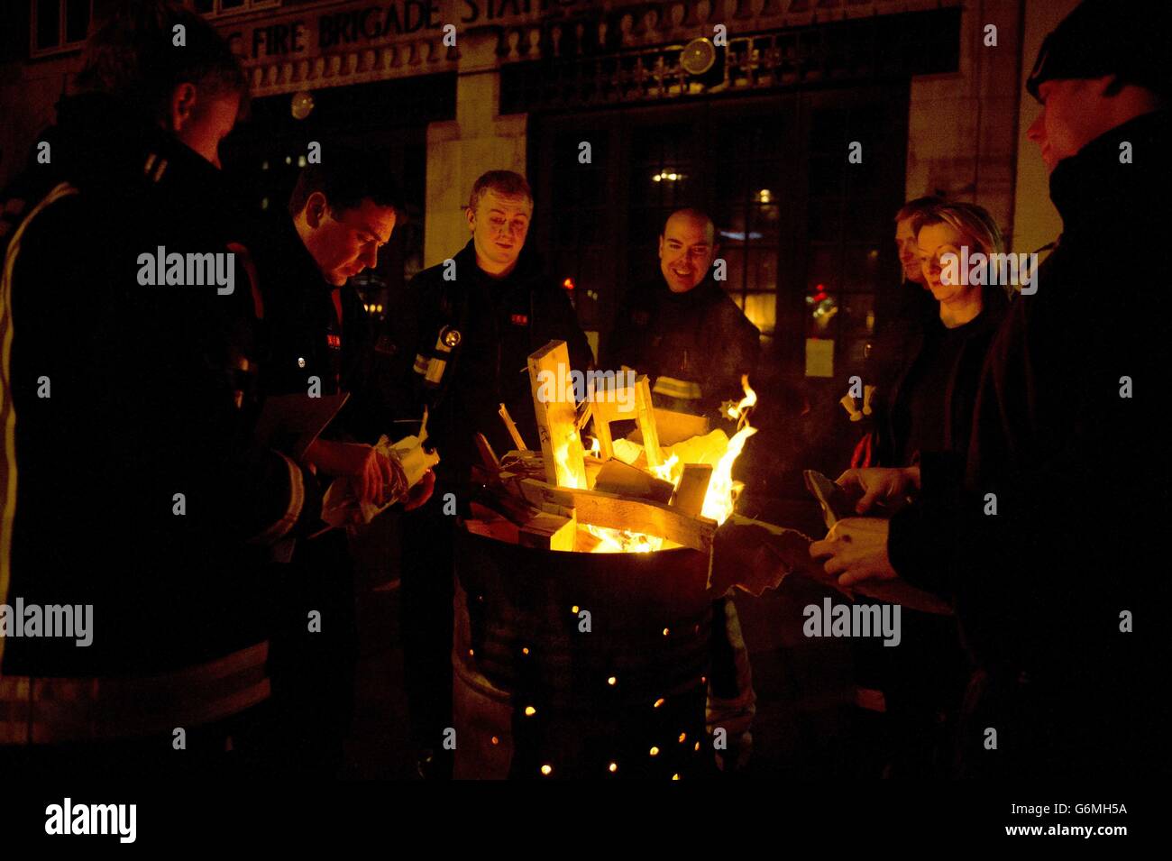 Fire Brigades Union strike Stock Photo - Alamy