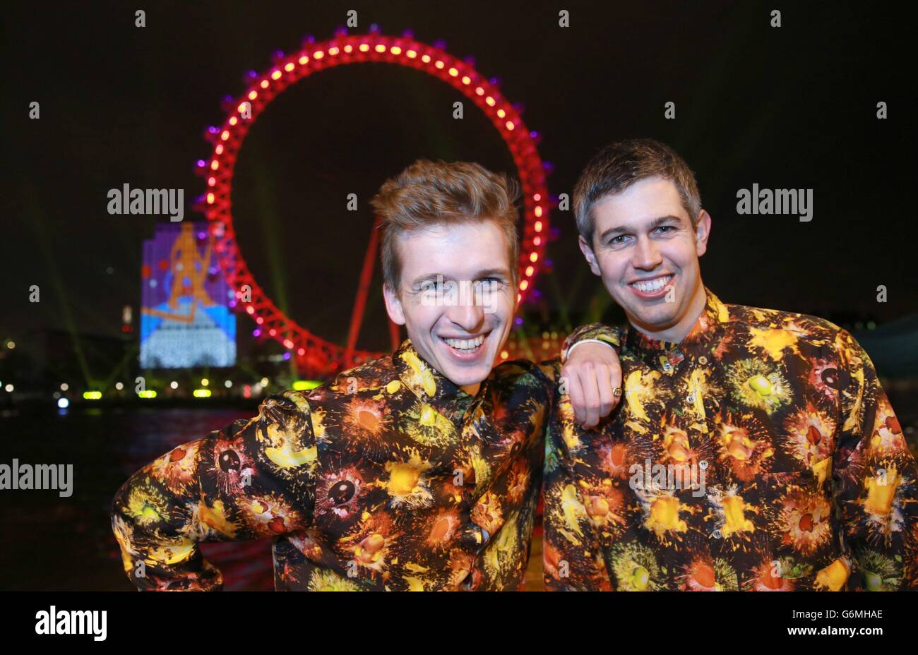 Food artists Sam Bompas (left) and Harry Parr during the launch by ...