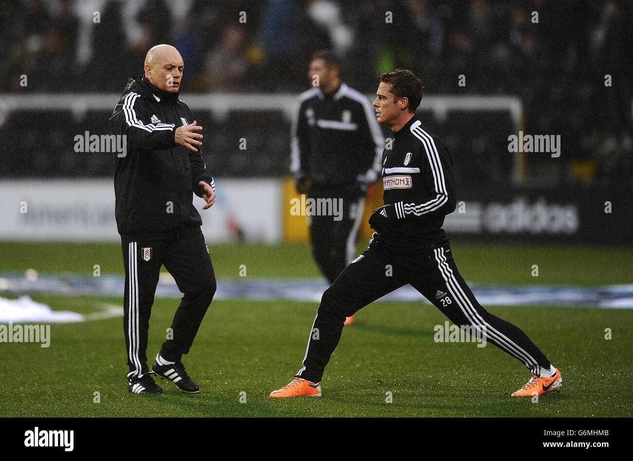 Fulham assistant manager Ray Wilkins and Scott Parker Stock Photo - Alamy