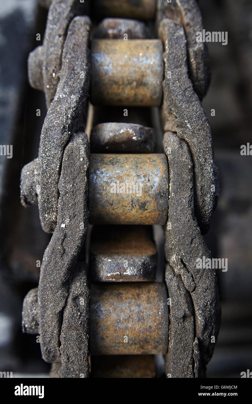 Chain on a tractor Stock Photo - Alamy