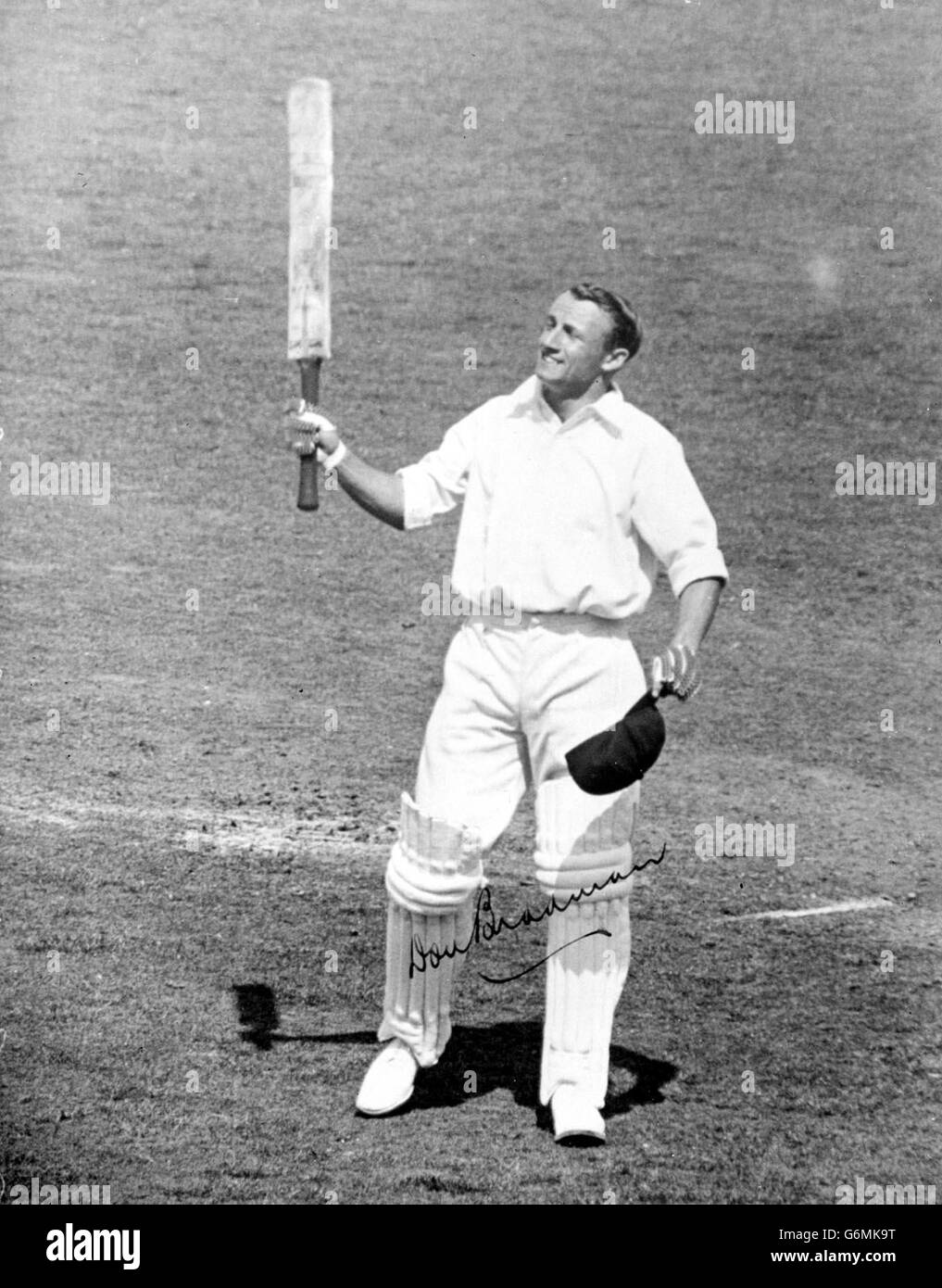 Don Bradman Playing Cricket