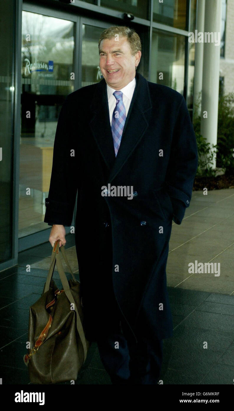 Trevor brooking fa arrives radisson hotel manchester airport hi-res ...