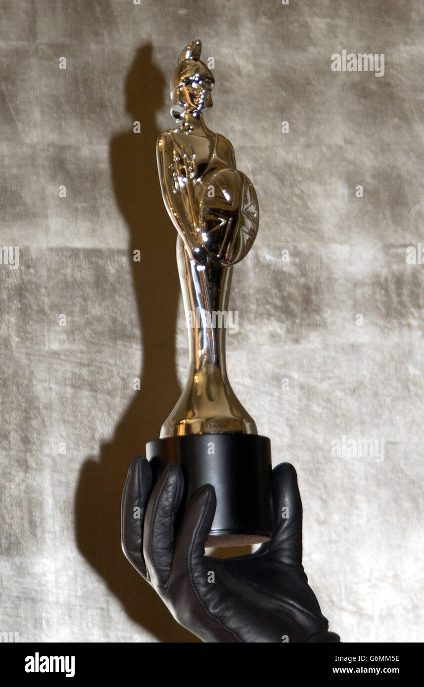 Brit awards trophy hi-res stock photography and images - Alamy