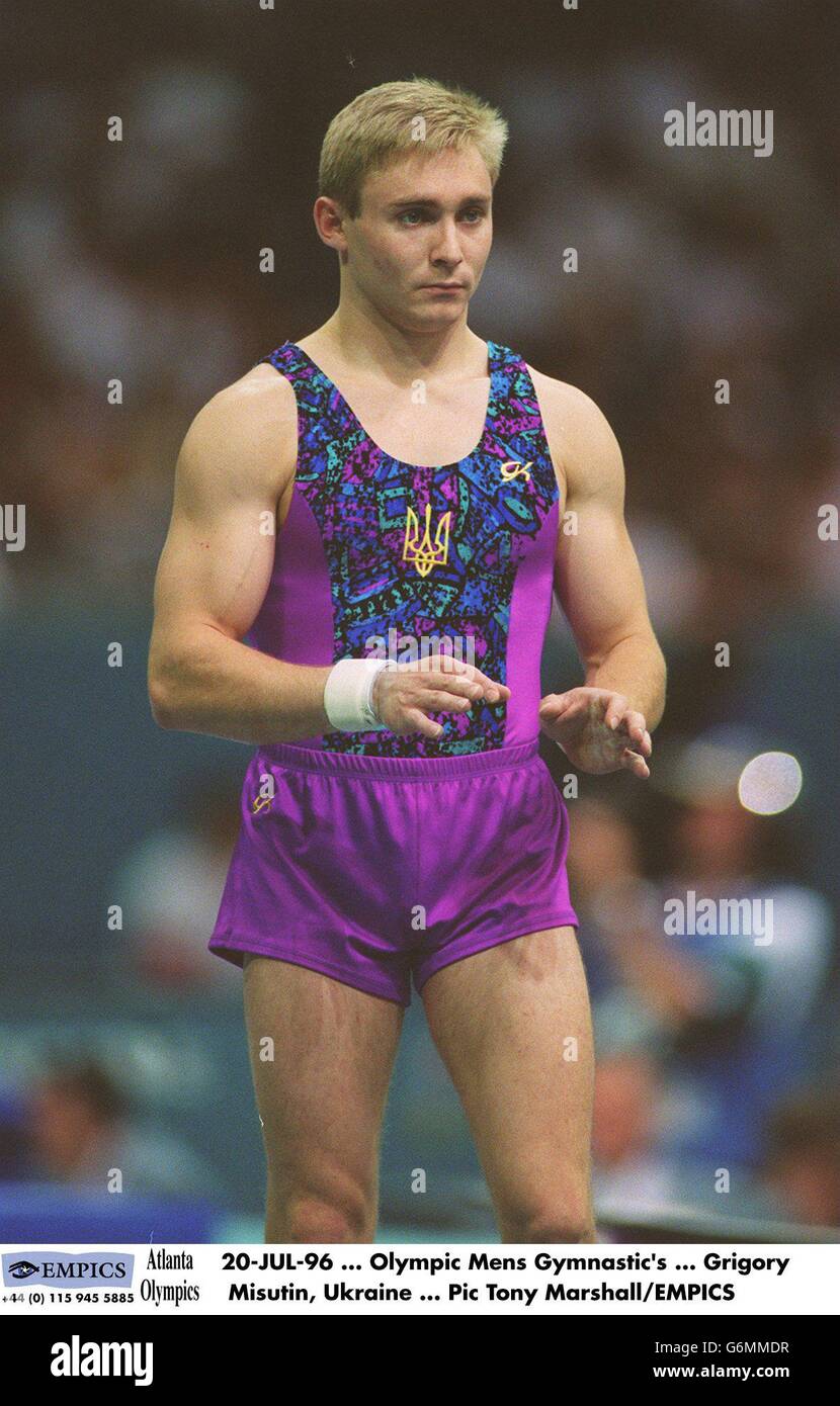 20-JUL-96, Olympic Mens Gymnastic's, Grigory Misutin, Ukraine Stock ...