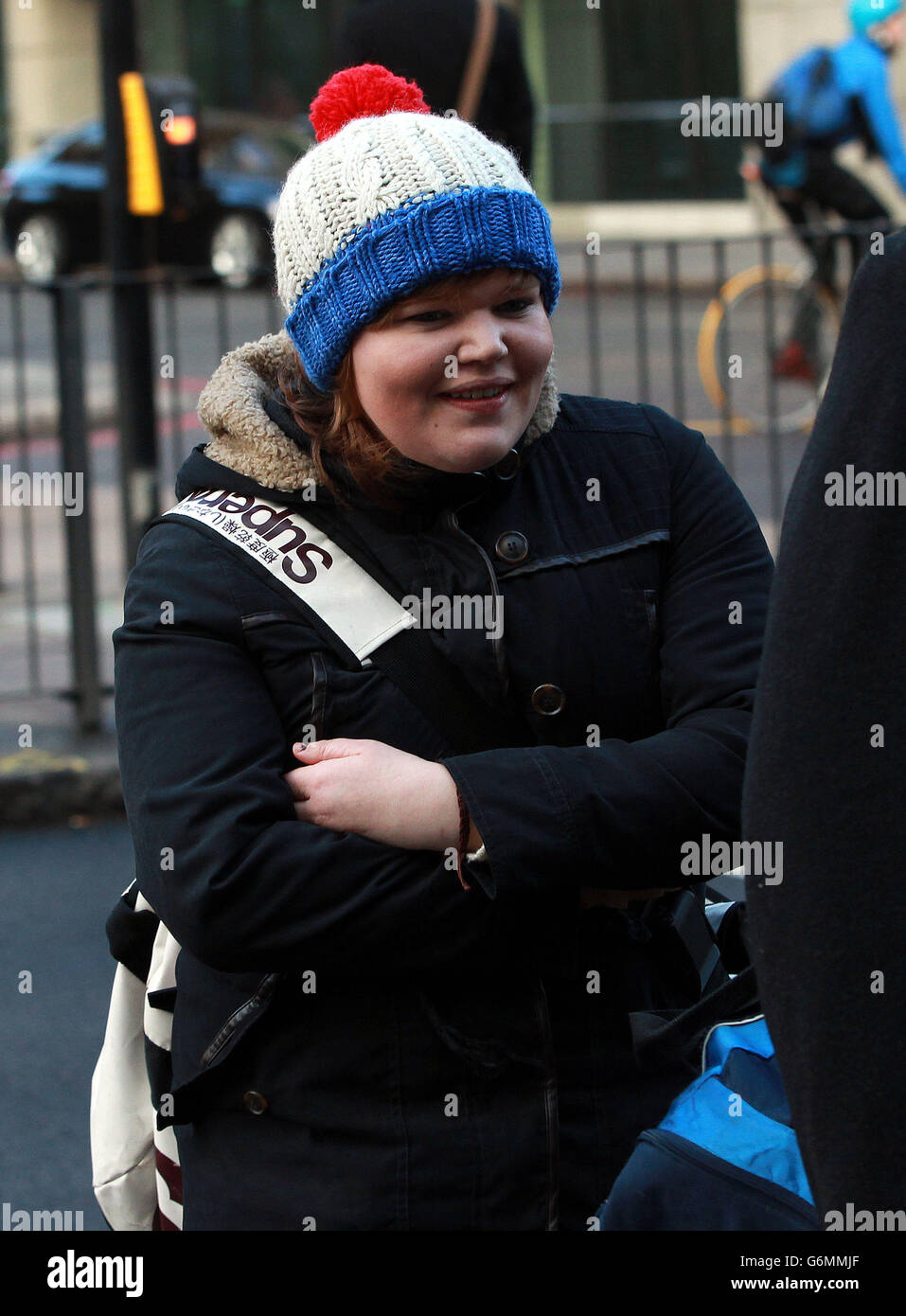 Isabella Sorley, 23, from Newcastle, arriving at Westminster ...