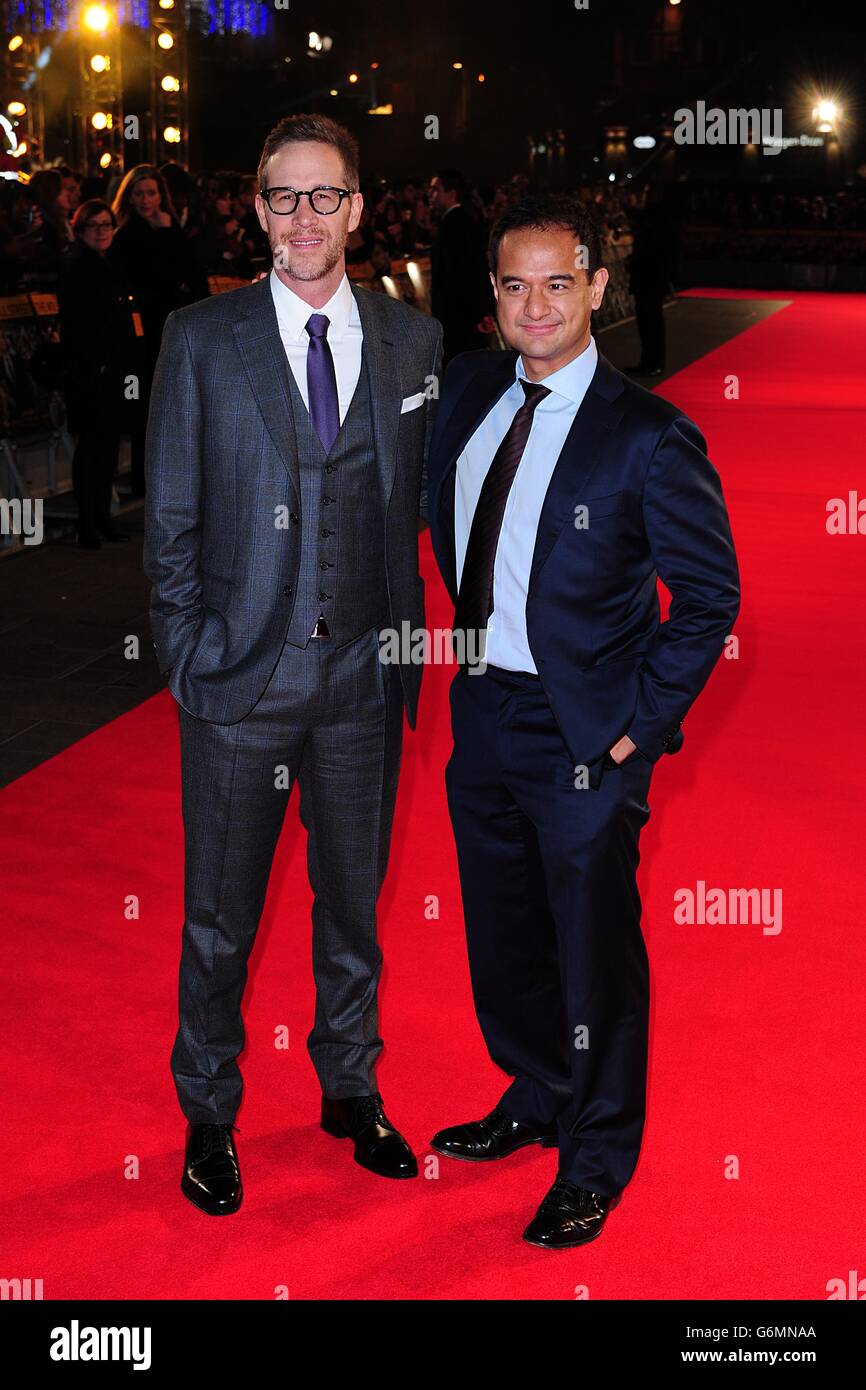 Joey McFarland and Riza Aziz arriving for the UK Premiere of The Wolf ...