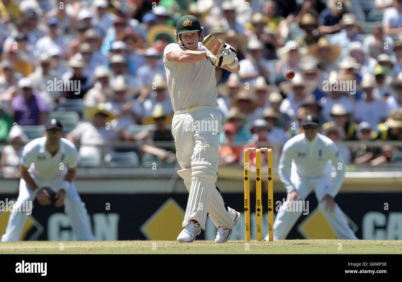 Australia's Steven Smith bats during day one of the Third Test at the ...