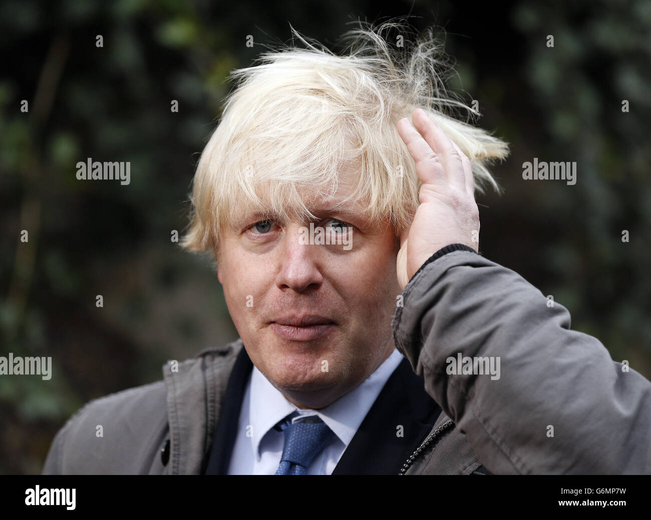 Mayor of London Boris Johnson at Wandsworth Bridge at the launch of the ...