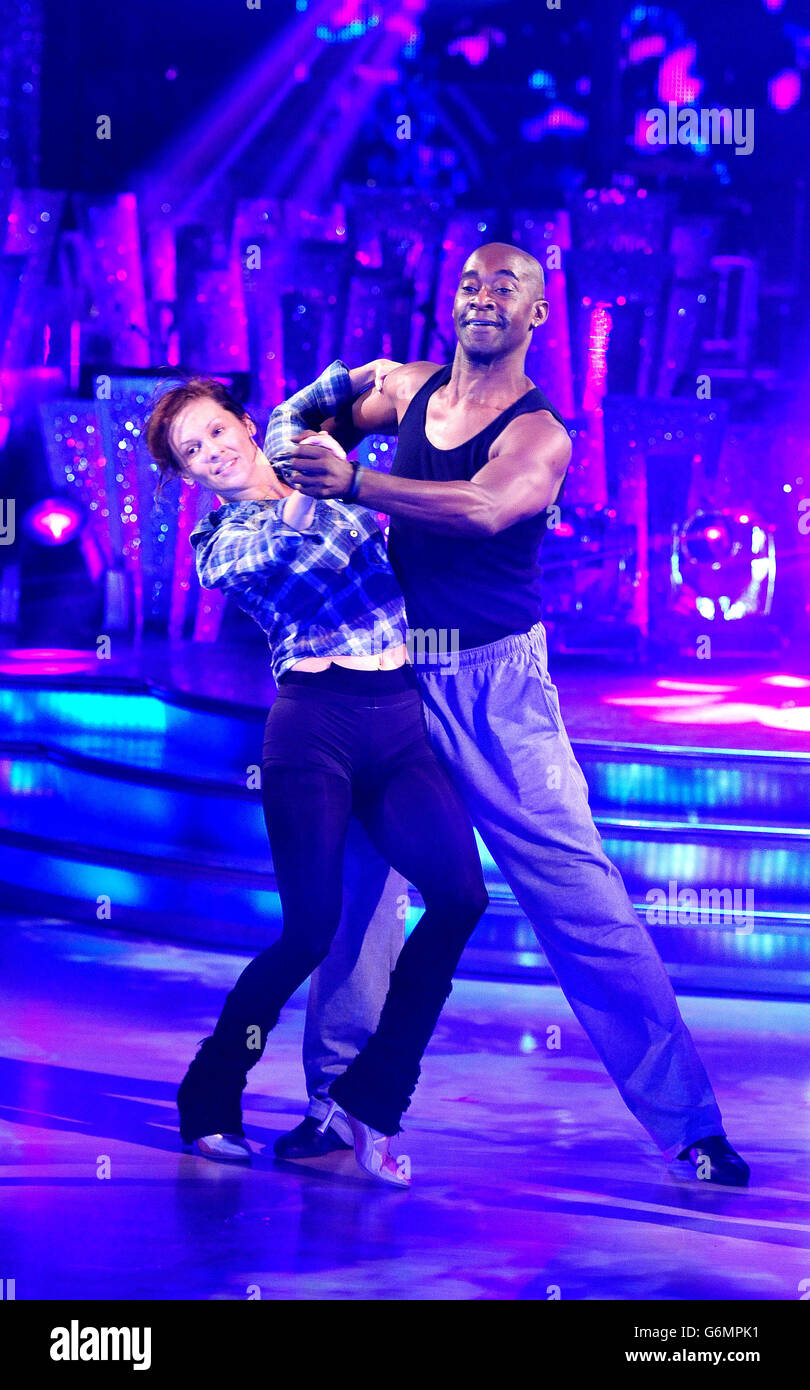Patrick Robinson and Anya Garnis rehearse for the Strictly Come Dancing ...