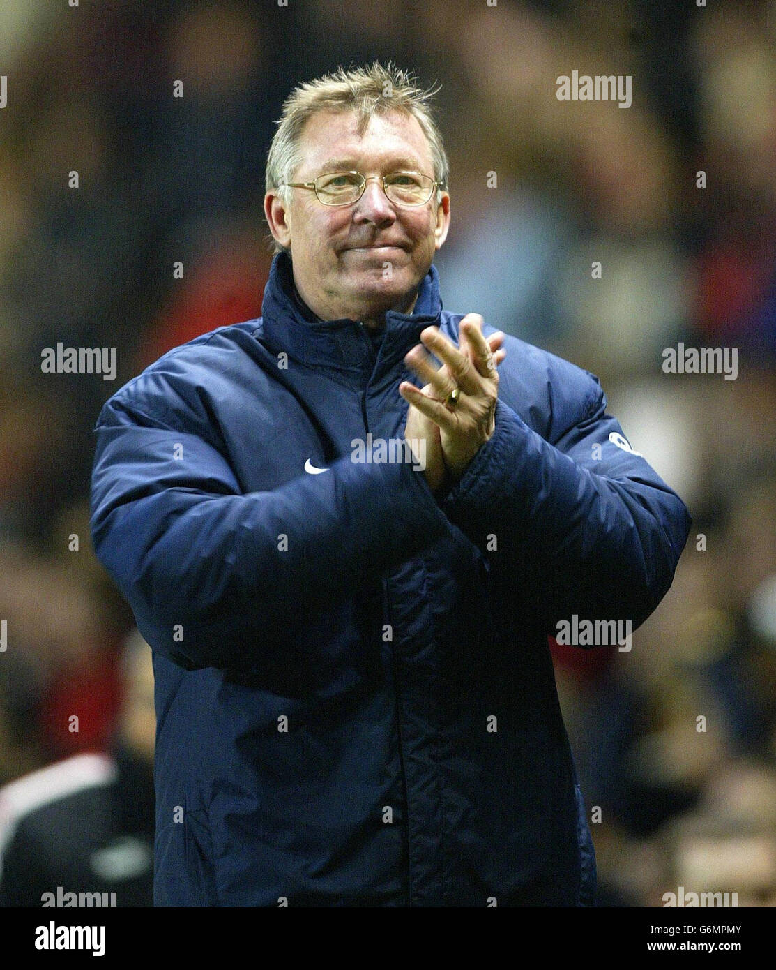 1 2 half length celebrating sport football alex ferguson hi-res stock ...