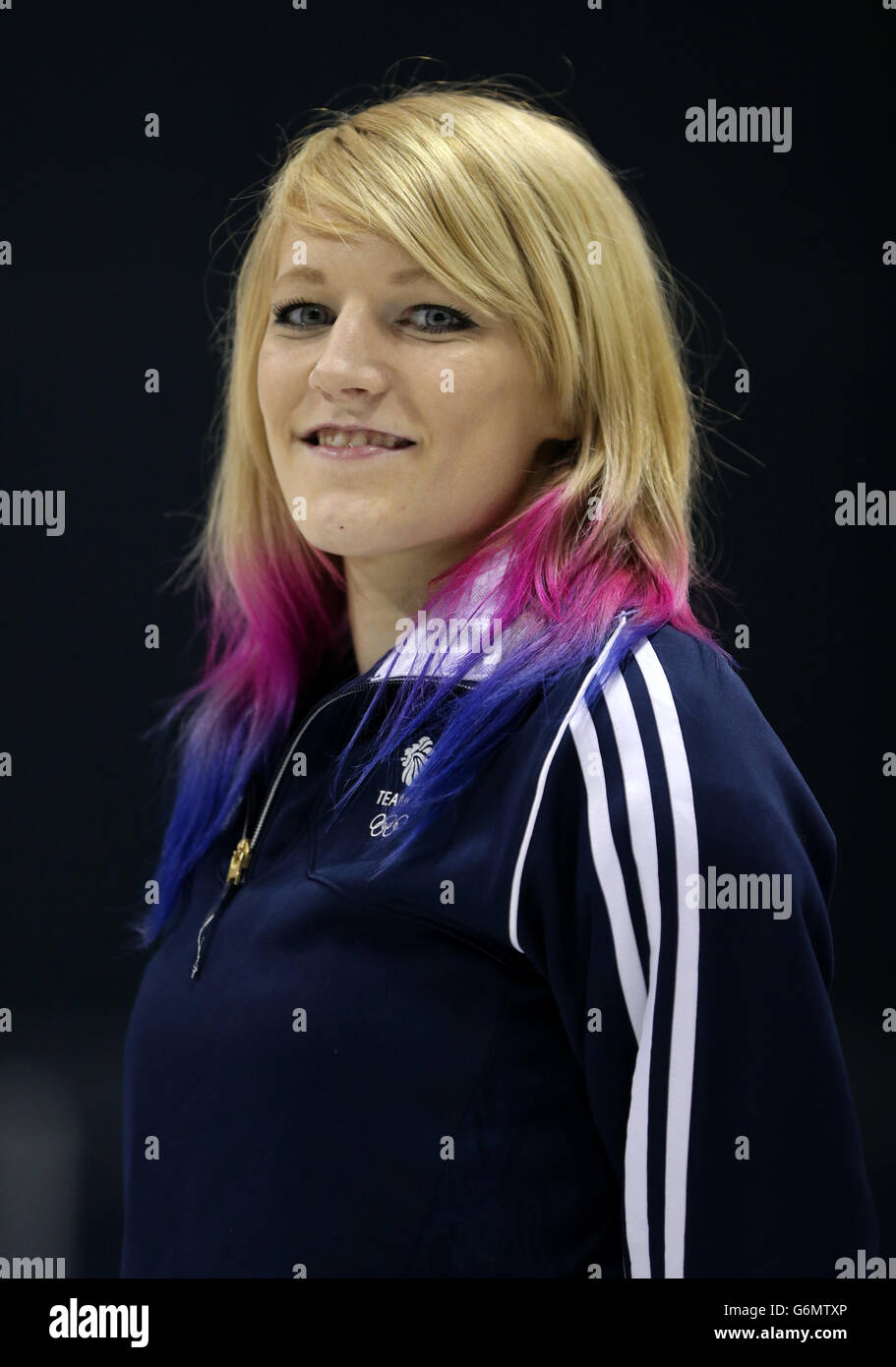 Elise christie livingstone photocall national ice centre hi-res stock ...