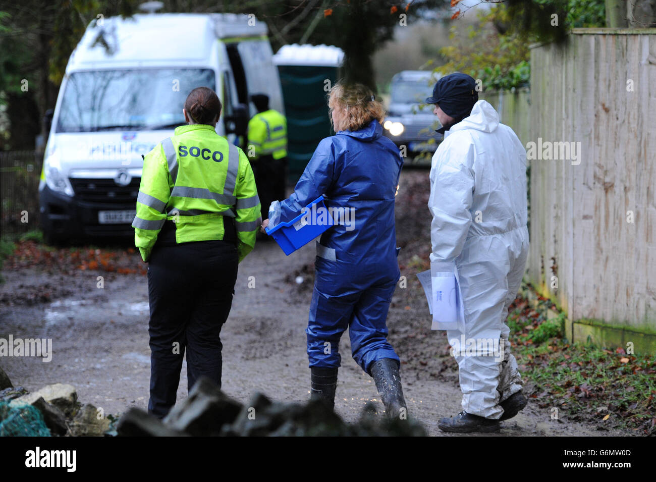 Police continue a detailed search of an area of farmland just outside ...